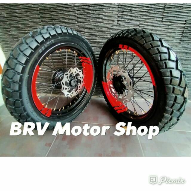 Jual Sepaket supermoto Klx bf Klx L Klx S Klx G D Tracker 150 Ples Ban ...
