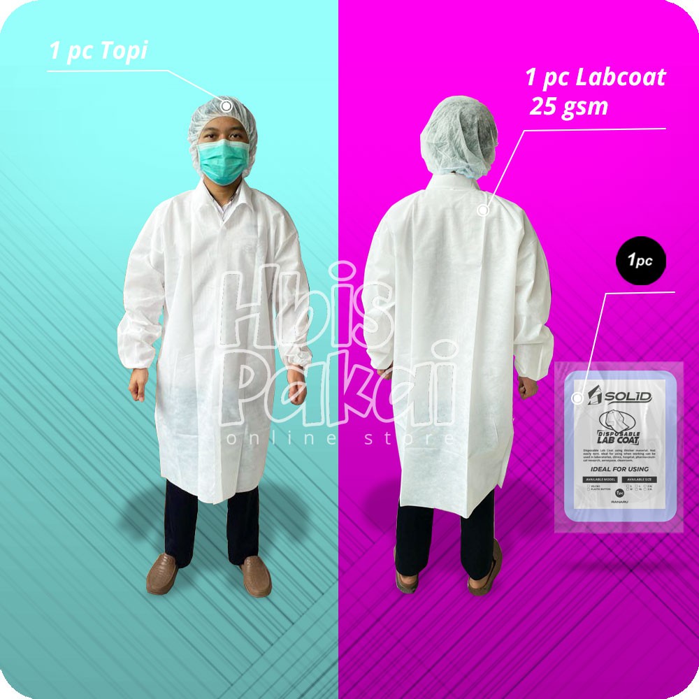 Jual Apd Gown Medis - Apd Jas lab Medis - Solid | Shopee Indonesia
