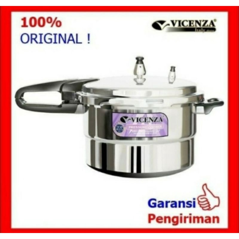 Jual Pressure cooker/Panci presto VISENZA V324 Kapasitas 8 Liter (24cm) Hanya via Grab/Gosend ...