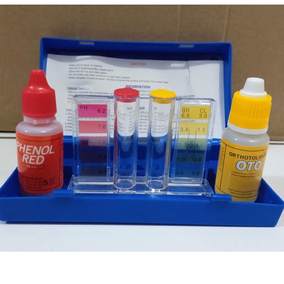 Jual Test Kit Kolam Renang, Tes Cl Dan Ph (Set) | Shopee Indonesia
