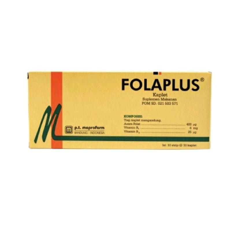 Jual Folaplus Box Isi 100 Tablet / Suplemen Ibu Hamil Dan Menyusui ...