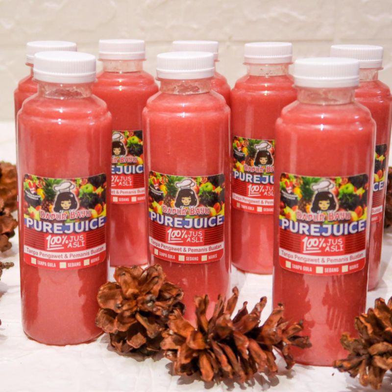 Jual Jus Jambu Merah Fresh / Jus Buah Jambu merah kurma 350 ml | Shopee ...