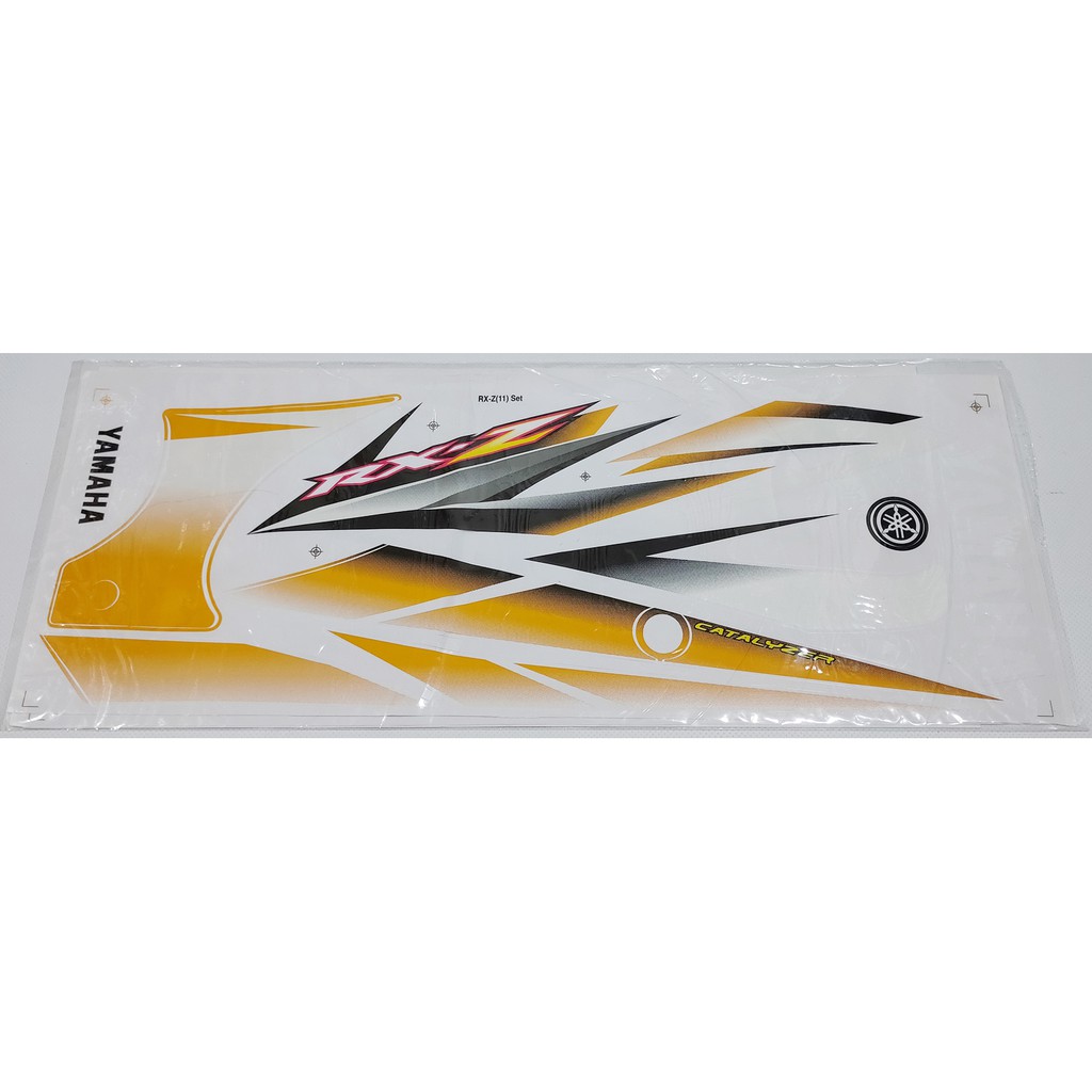 Jual STIKER. STRIPING BODY YAMAHA RXZ BARU. RX Z CATALYZER WARNA KUNING ...