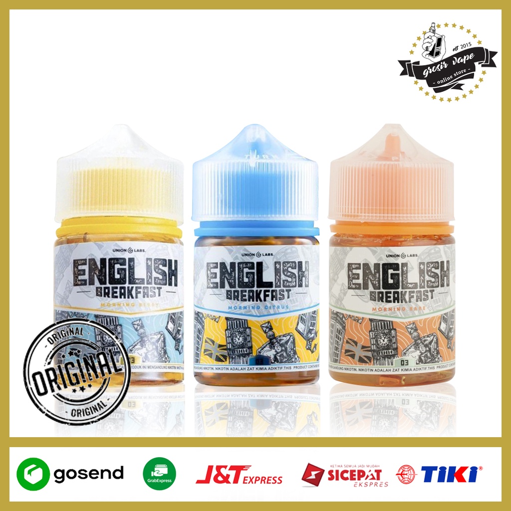 Jual LIQUID ENGLISH BREAKFAST SERIES 60ML ENGLISH BREAKFAST BY UNION ...