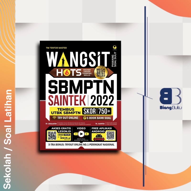 Jual Buku Wangsit (Pawang Soal Sulit) Hots Sbmptn Saintek 2022 Tim Tentor Master Grasindo Baru ...