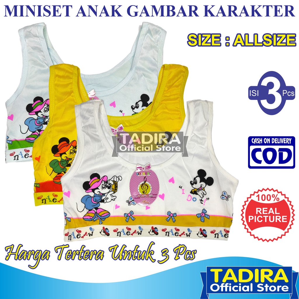 Jual TADIRA 3 Pcs MINISET Anak SD SMP Remaja ABG Gadis Mini Set Motif ...