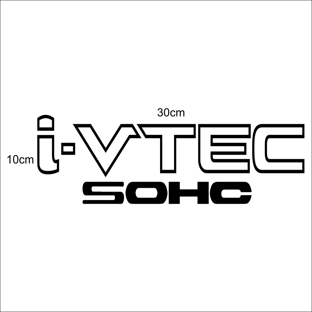 Jual Stiker Mobil Honda I-VTEC SOHC - Car Decal Sticker 30x10cm ...
