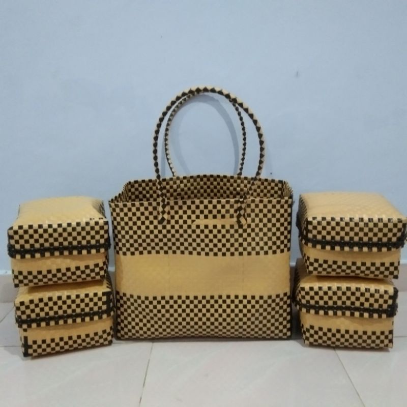 Jual KEBEN set 4 (Bahan kaca. Ada bambu dalam keben) READY STOK ...