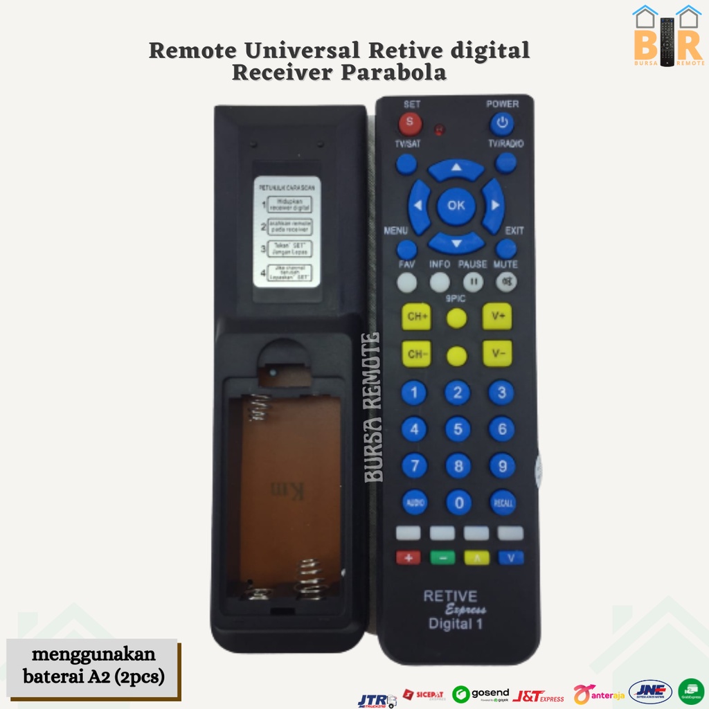 Jual Remote Universal DIGITAL RECEIVER PARABOLA RETIVE EXPRESS | Shopee ...