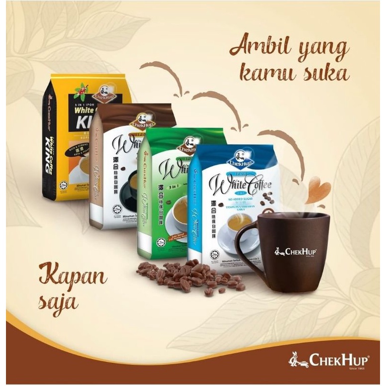 Jual Kopi bubuk instan 3 in 1 sachet saset chek check hup checkhup rich ...