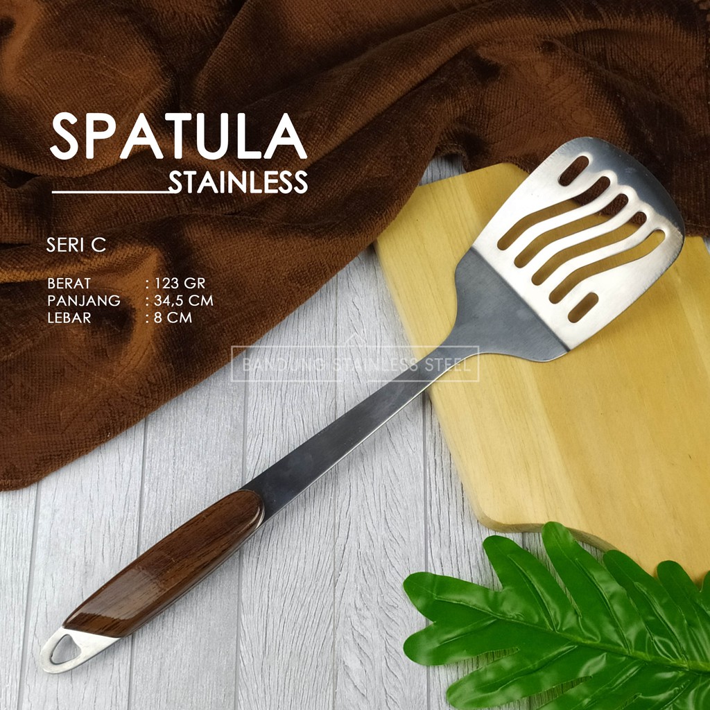 Jual Sutil spatula Lubang susuk Stainless steel murah Tebal panjang ...
