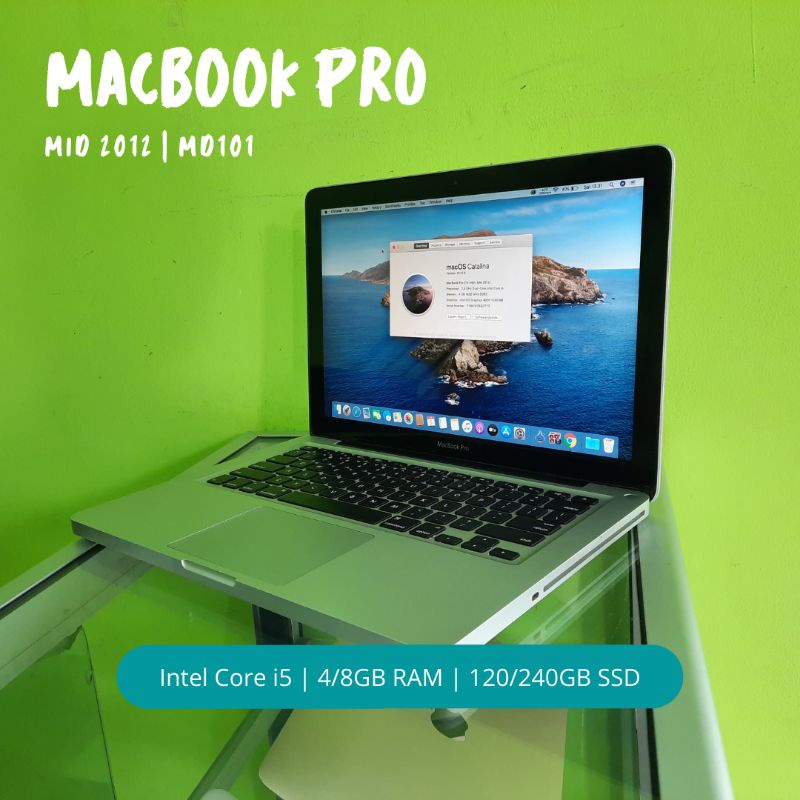 Jual Macbook PRO Mid 2012 MD101 13 inch Core i5/4GB /SSD 256b MURAHH ...