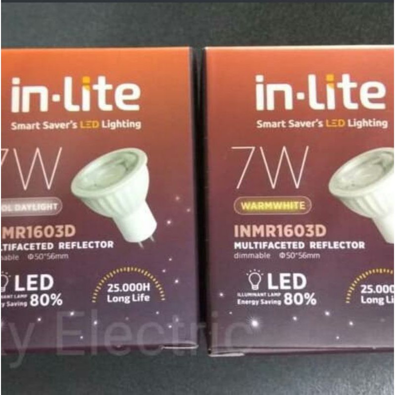 Jual lampu led mr16 mr 16 dimmable 7w 7 watt inlite in lite spotlight ...