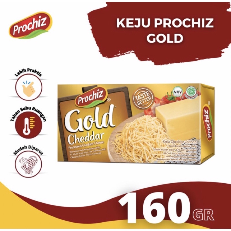 Jual Prochiz Gold Cheddar dan Slices | Shopee Indonesia