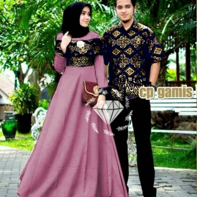 Jual BAJU COPLE YASMIN /BAJU ATASAN MUSLIM/KEMEJA PASANGAN/COUPLE ...