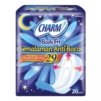 Jual Pembalut Charm Night Wing 29Cm 20'S Dan 30'S / Toko Makmur Online ...