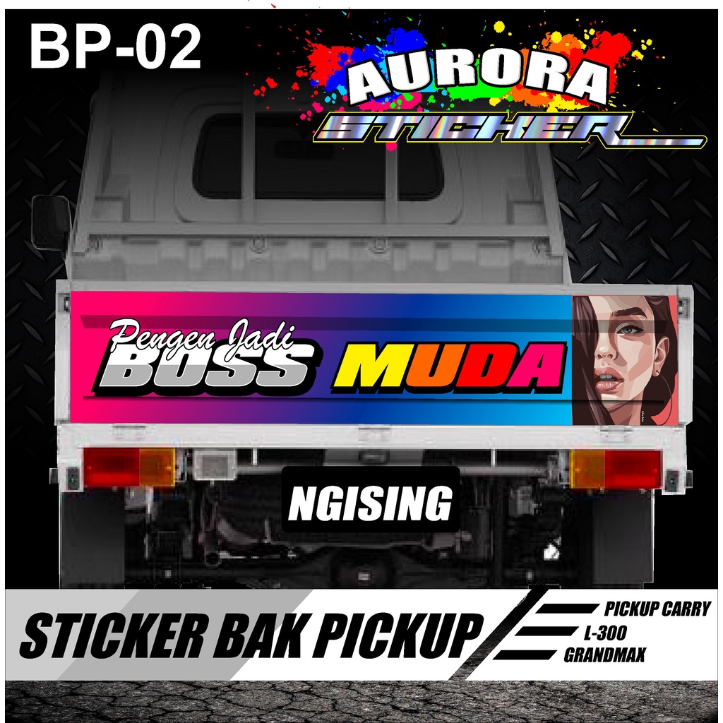 Jual COD Sticker Decal Pintu Belakang Pick Up sticker pintu sticker ...