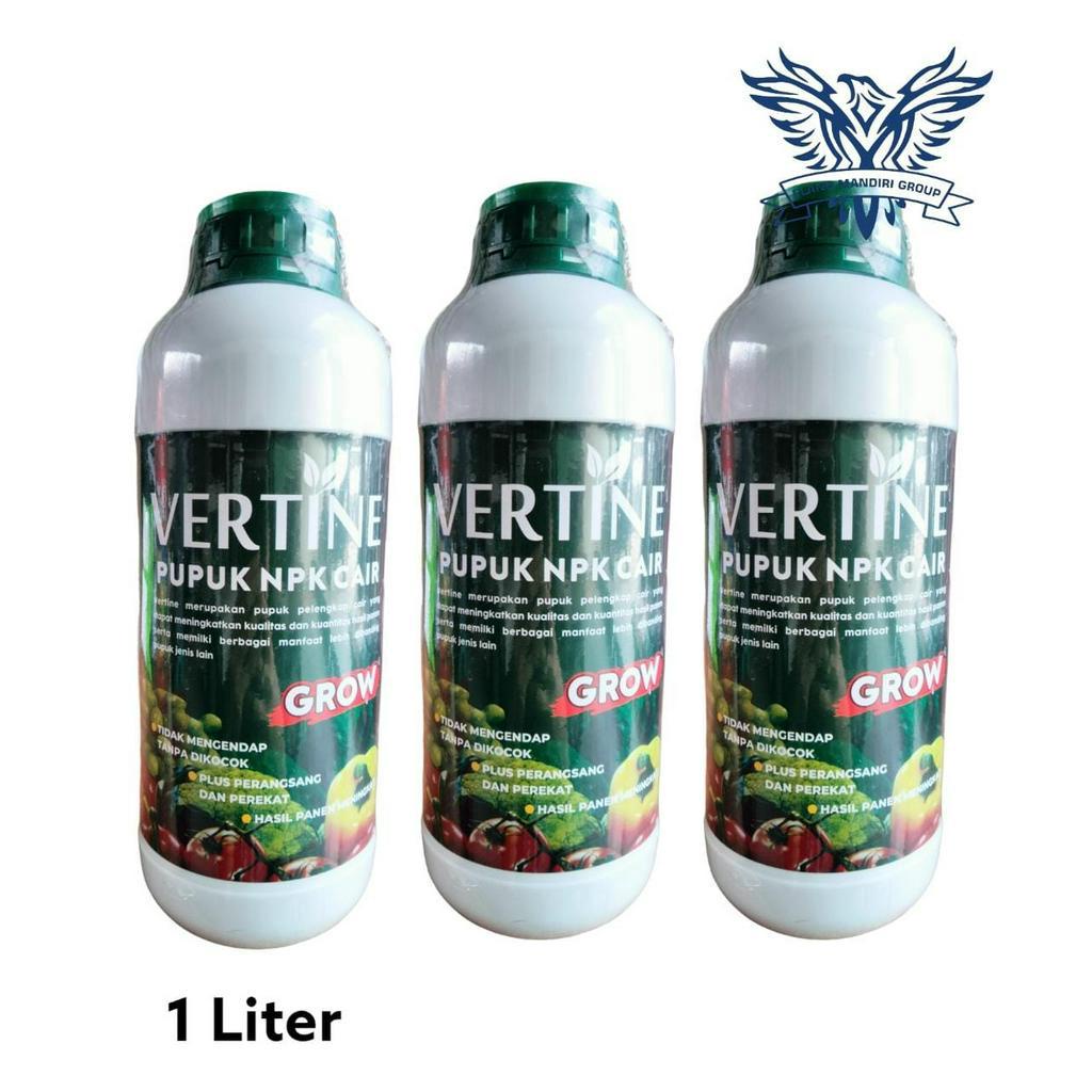 Jual Vertine Grow 1 Liter Pupuk NPK Cair Perangsang Perekat Penambah Kualitas Buah MTI | Shopee ...