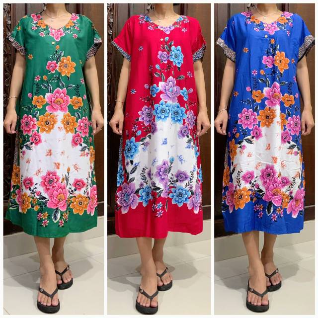 Jual Daster/Daster Batik/Daster Rumah/Daster Lengan Pendek/Daster Batik ...