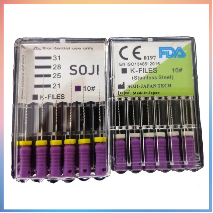 Jual Dental Jarum Endo K FILE K-Files Stainless Steel UKURAN #10 - 25 ...