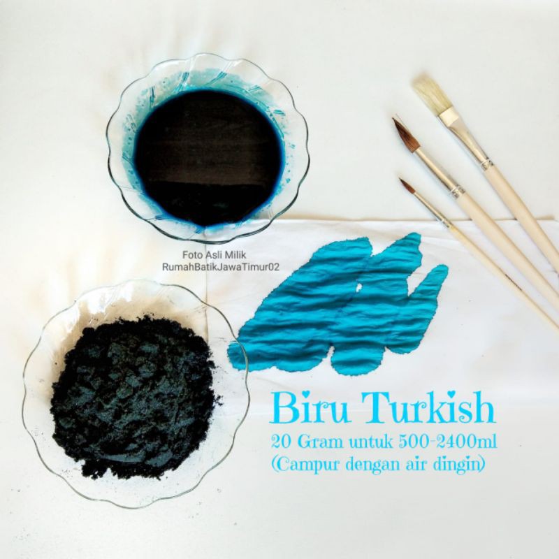 Jual REMASOL BIRU TURKISH 20gram PEWARNA BATIK / SHIBORI TIE DYE ...