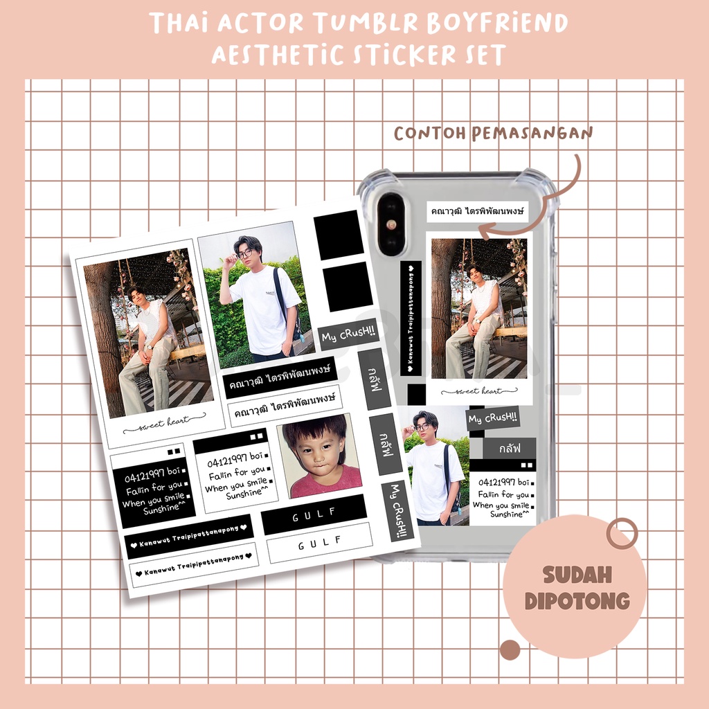 Jual Actor Thailand Tumblr Stiker Boyfriend I Tumblr Boyfie Sticker ...