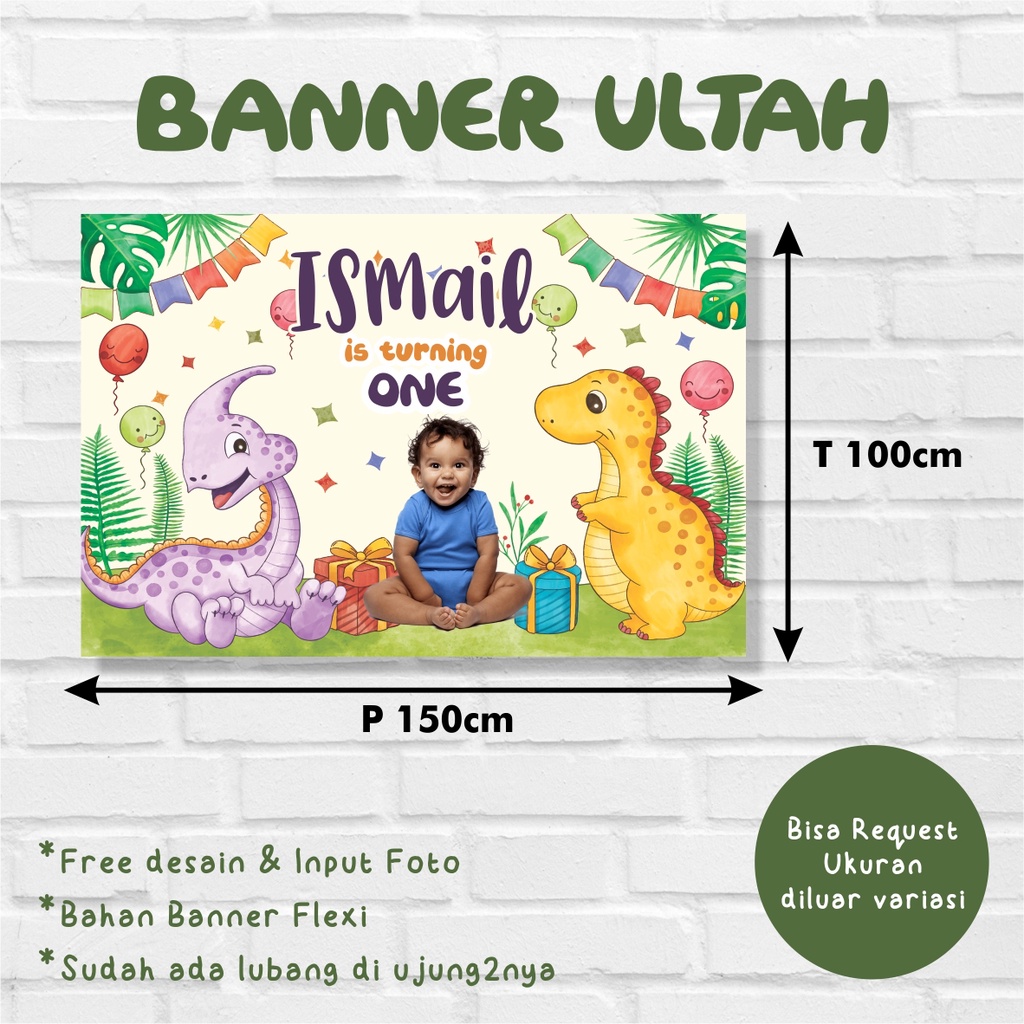 Jual Banner / Backdrop Ulang Tahun Anak Custom / Gratis Desain Tema ...