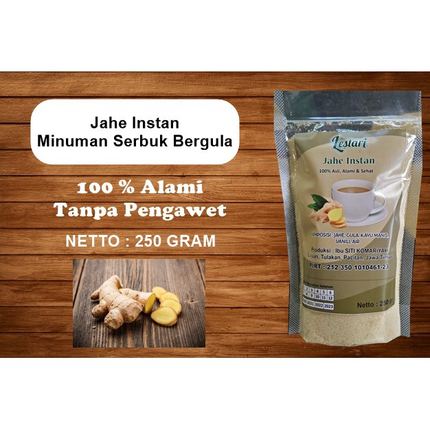 Jual Jahe Instan Lestari ( 250 Gram Tanpa Ampas ) | Shopee Indonesia