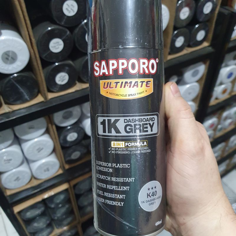 Jual K40 1K Dashboard Grey Sapporo Ultimate cat semprot 400ml | Shopee Indonesia