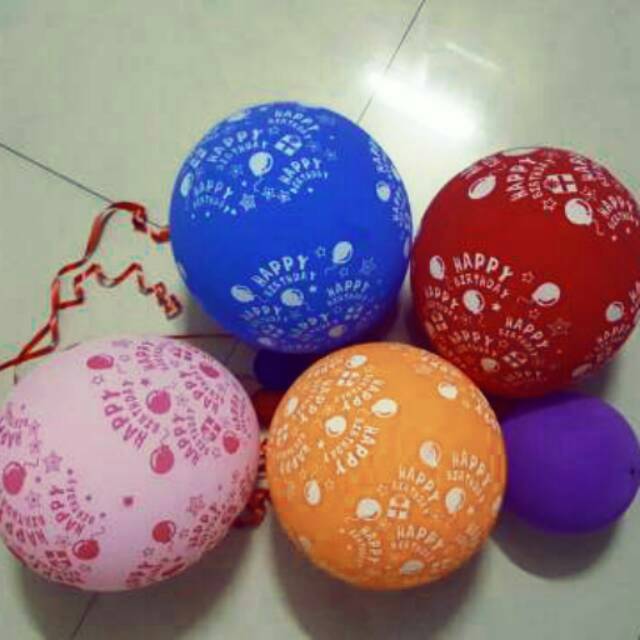 Jual Balon Happy Birthday hbd / balon selamat ulang tahun | Shopee ...