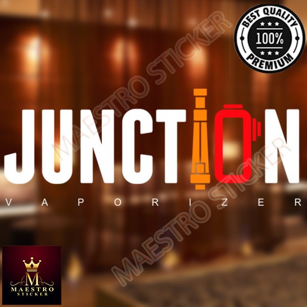 Jual Cutting Sticker Vape Vapor Junction Custom Wall Stiker Toko Tembok ...