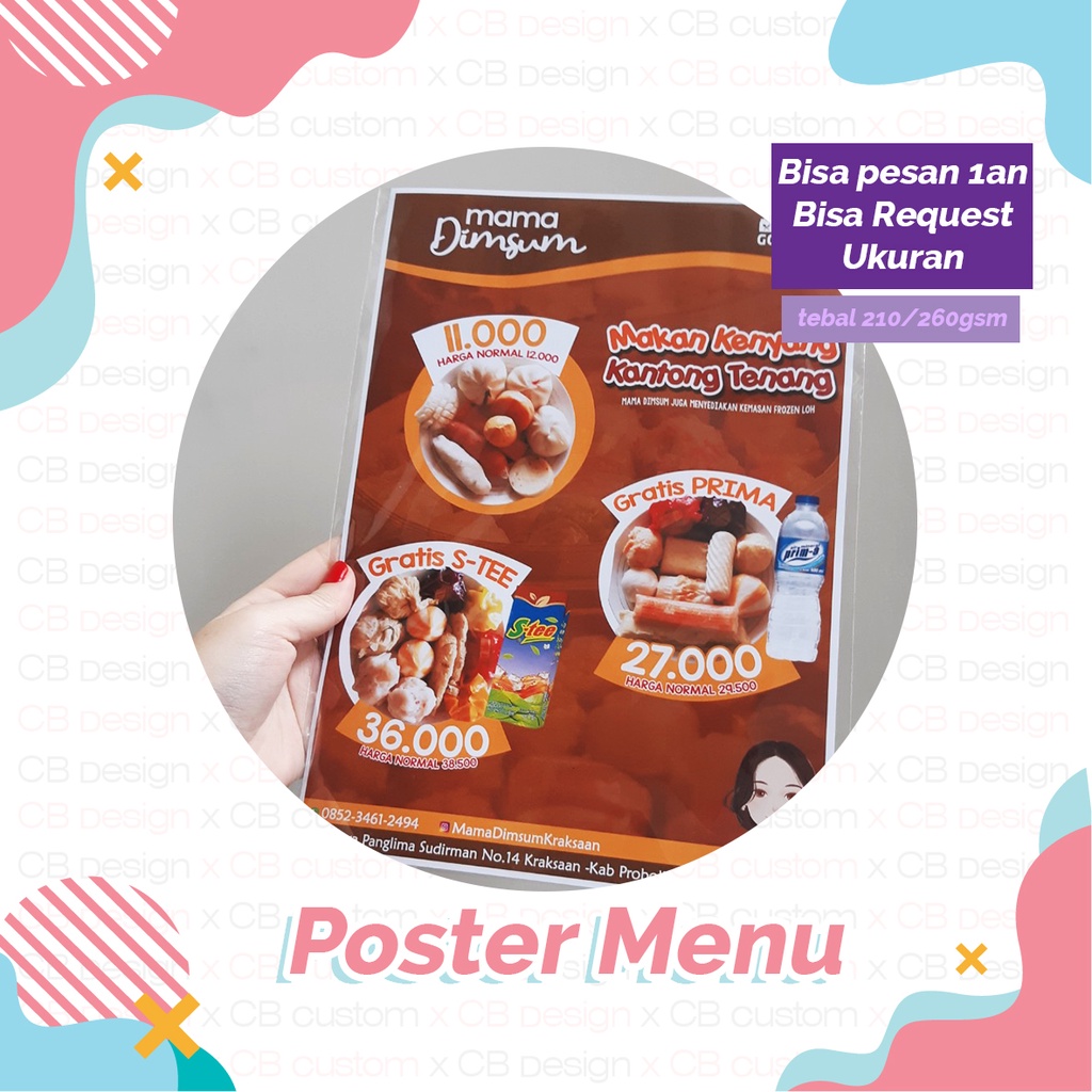 Jual Poster A4 / Poster Menu lembaran | Shopee Indonesia