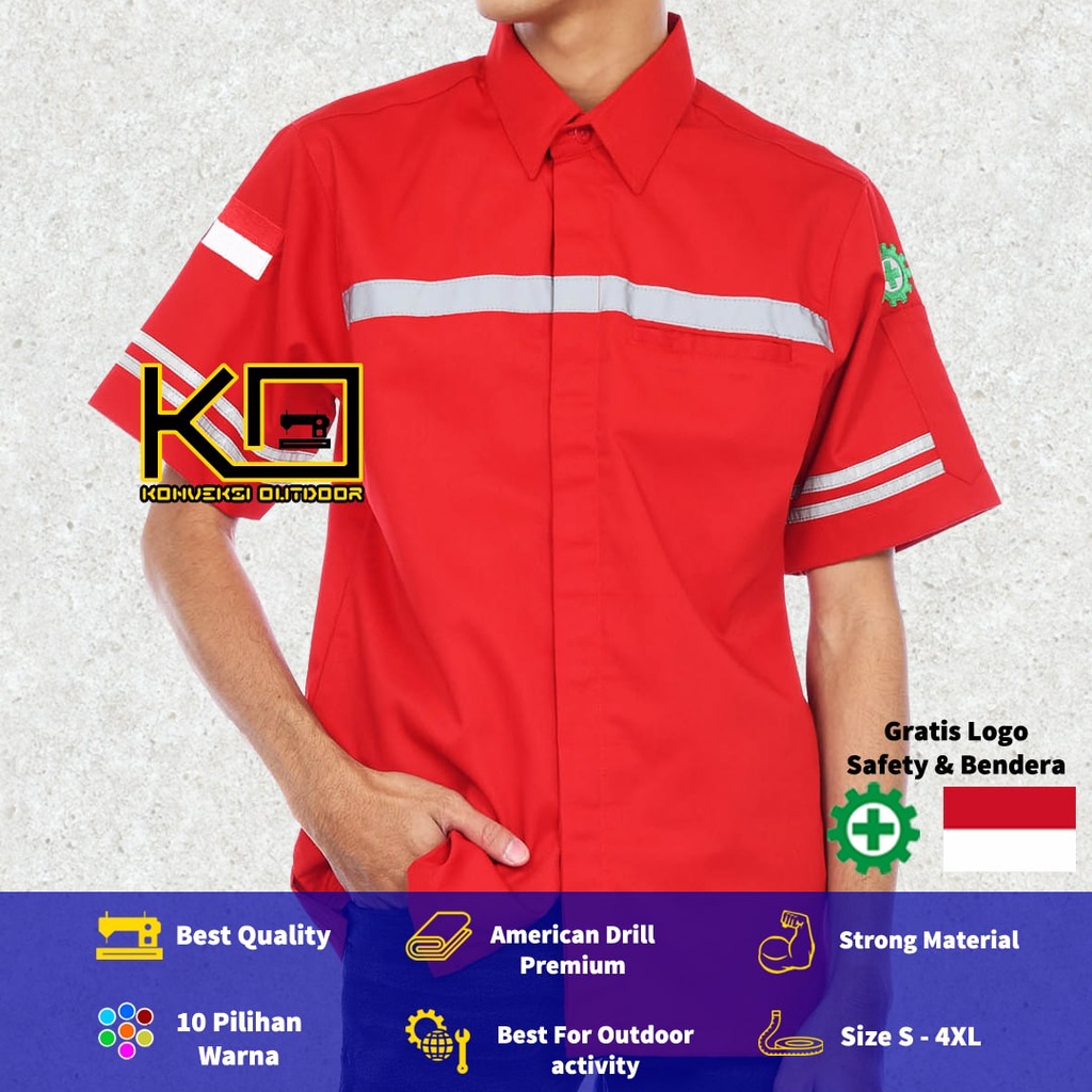 Jual KEMEJA WEARPACK BAJU SAFETY K3 OUTDOOR INDOOR - Seragam Kemeja ...