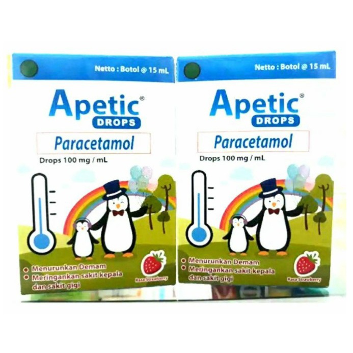 Jual Apetic Drop 15ML Paracetamol Obat Demam Turun Panas dan Sakit Gigi ...