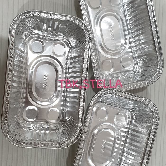 Jual (10 PCS) ALUMINIUM FOIL TRAY OX250 | Shopee Indonesia
