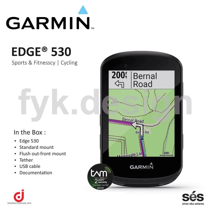 Jual GARMIN EDGE 530 NON BUNDLE - GPS Cycling Computer - Garansi Resmi ...