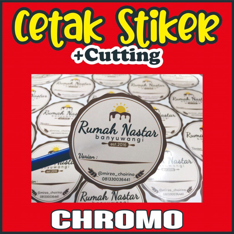 Jual Cetak Print Stiker Chromo Bontax Bontac A3+ Sticker Label / Kiss ...