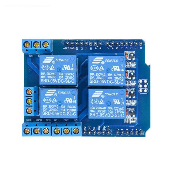 Jual 4 Channel 5V Relay Swtich Expansion Board Arduino Uno Mega Relay ...