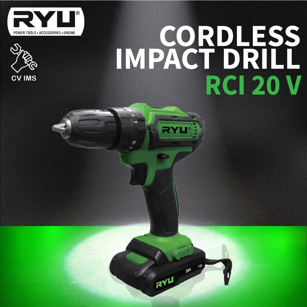 Jual RYU Bor Baterai Impact Cordless Impact 20V | Shopee Indonesia