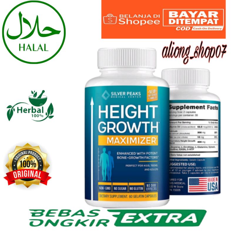 Jual HEIGHT GROWTH MAXIMIZER Asli Obat Peninggi Badan Super Grow Up ...
