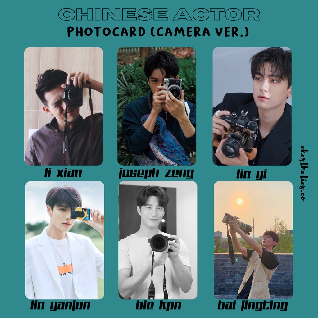 Jual Aktor China Actor Camera Ver. Photocard (Li Xian Joseph Zeng Lin ...