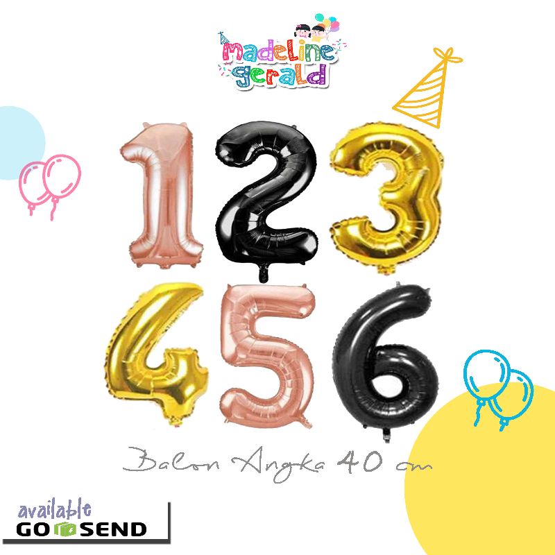 Jual BALON ANGKA FOIL 40 CM | Shopee Indonesia