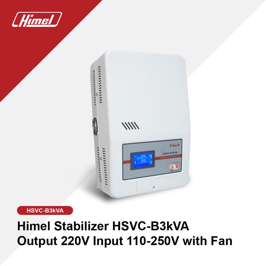 Jual Himel Stabilizer HSVC-B3kVA Output 220V Input 110-250V with Fan | Shopee Indonesia