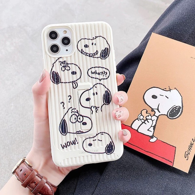 Jual Snoopy White Luggage. (Ada Phone Stand) | Shopee Indonesia