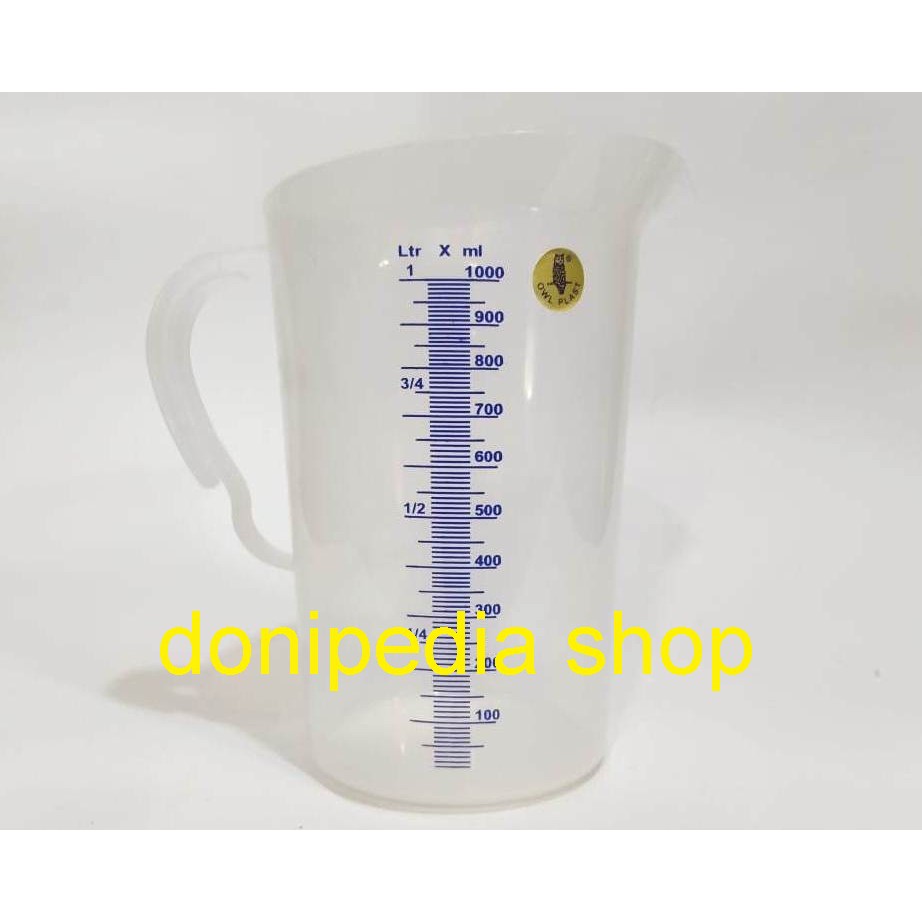 Jual Gelas Takar 1 Liter - Takaran Plastik Ukur Volume 1L OWL | Shopee ...