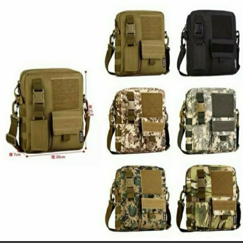 Jual tas selempang army 725 tas selempang pria outdoor tactical army ...