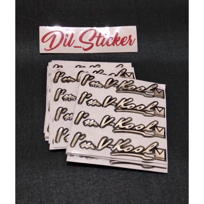 Jual STICKER EMBLEM I'M V-KOOL | Shopee Indonesia