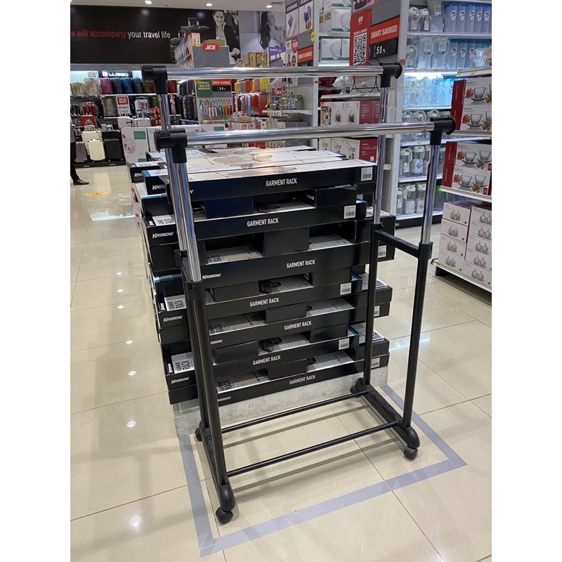Jual KRISBOW clothes rail Rak Gantung Pakaian / Gantungan Baju Double ...