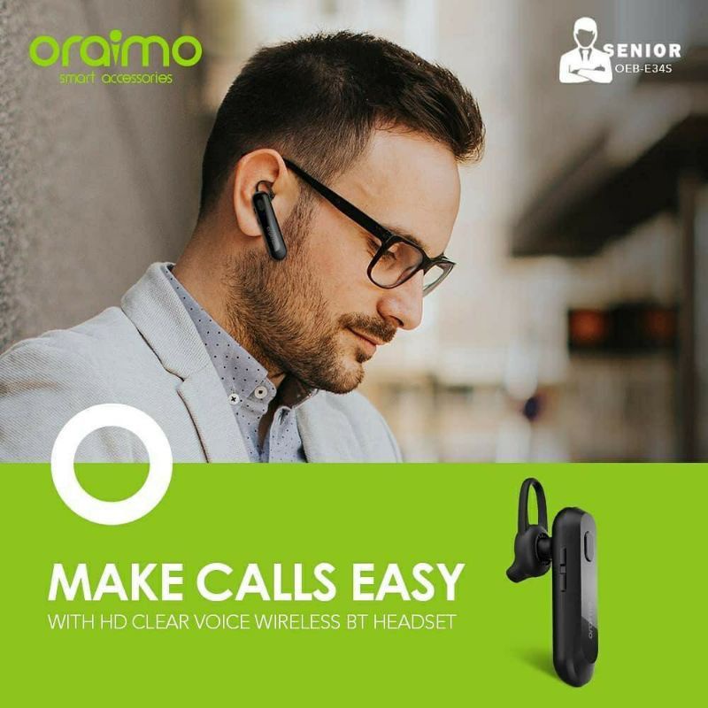 Jual ORAIMO OEB-E38S TALKING HEADSET BLUETOOTH MONO TElEPHONE EARPHONE ...