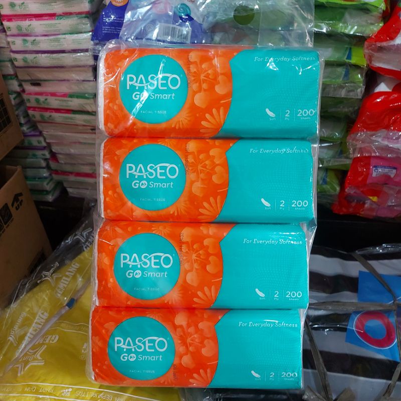Jual @bag 4pc Paseo Go smart 200sheet/ facial tissue | Shopee Indonesia